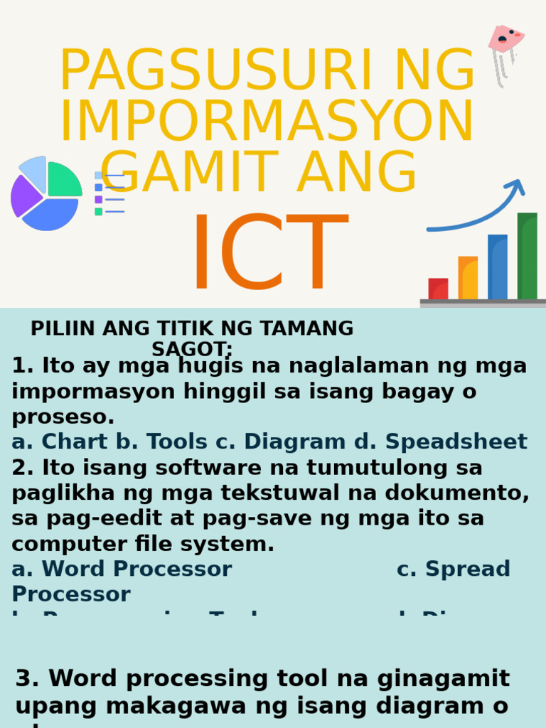 Q1 - W6 - D3 - Pagsusuri NG ImporASYON GAMIT ANG Ict | PDF