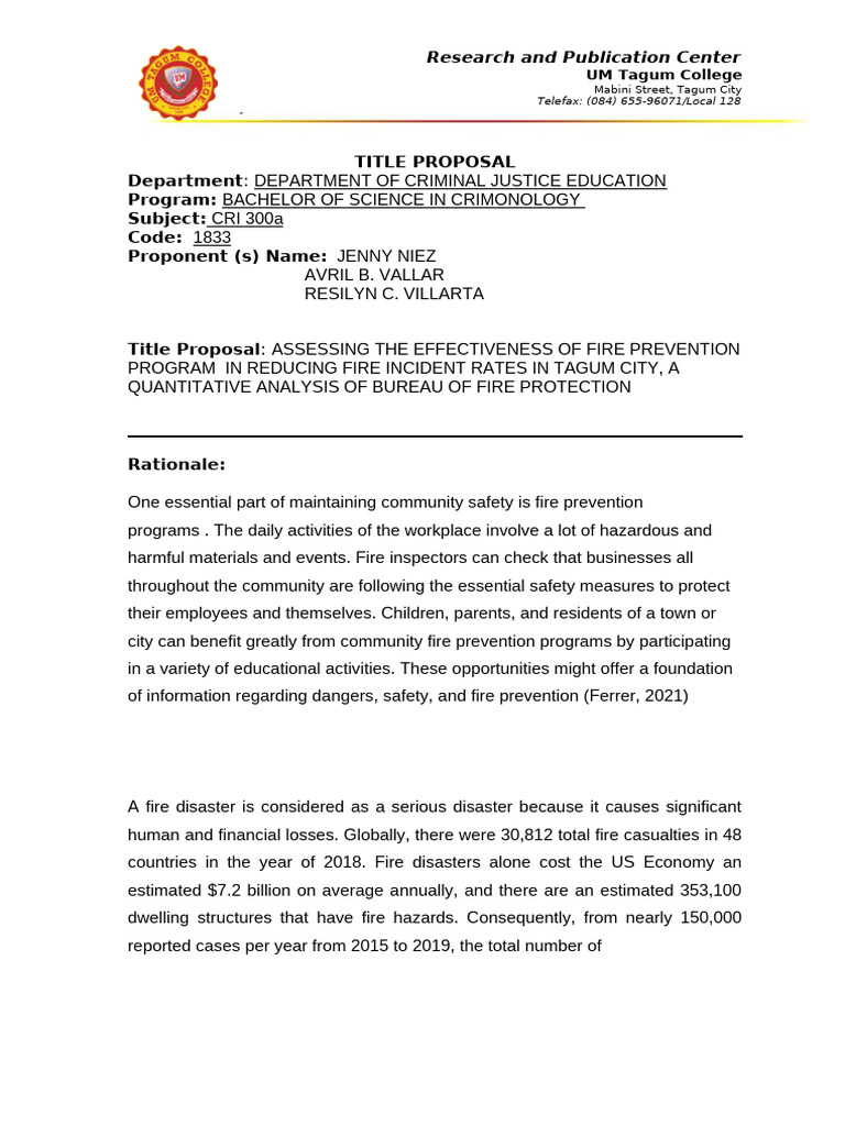 Title Proposal | PDF