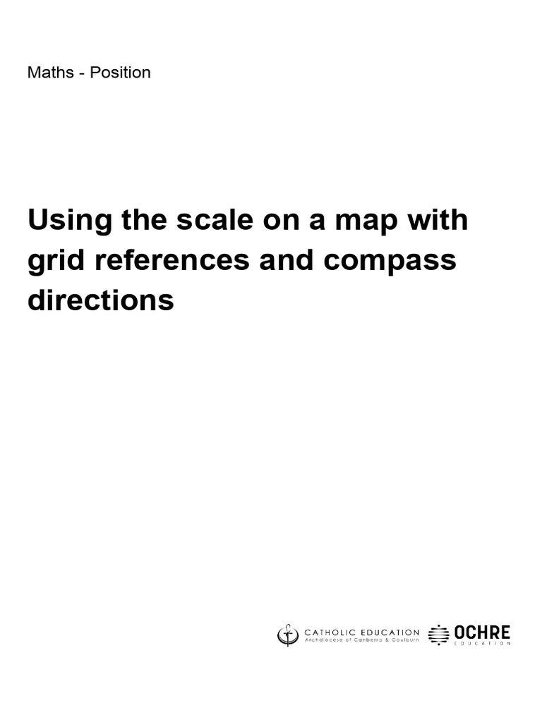 MAT2 - Y4t4w37l1 WRK - Using The Scale On A Map With Grid References and Compass Directions | PDF