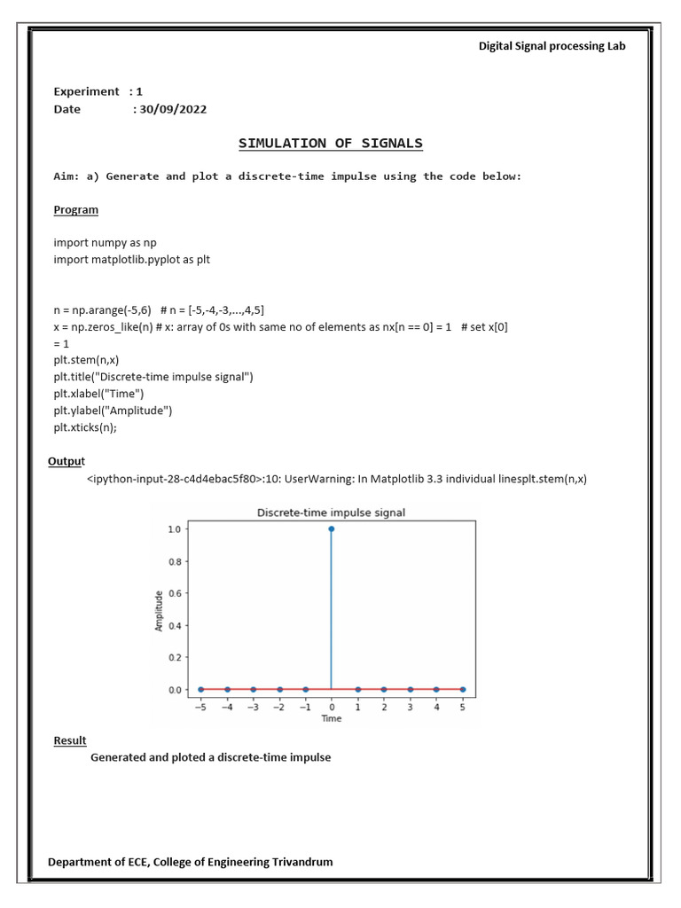 DSP Final 1 - 230106 - 154610 | PDF | Discrete Fourier Transform | Matrix (Mathematics)