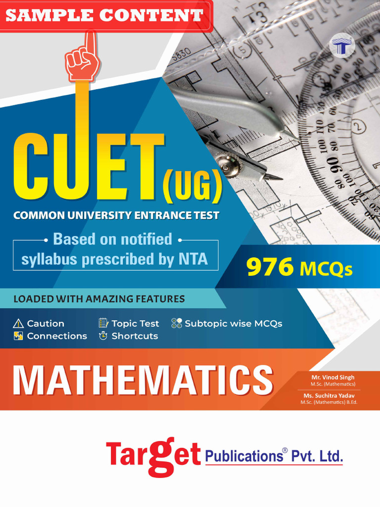 Sample PDF of Cuet Ug Mathematics Sample Content | PDF