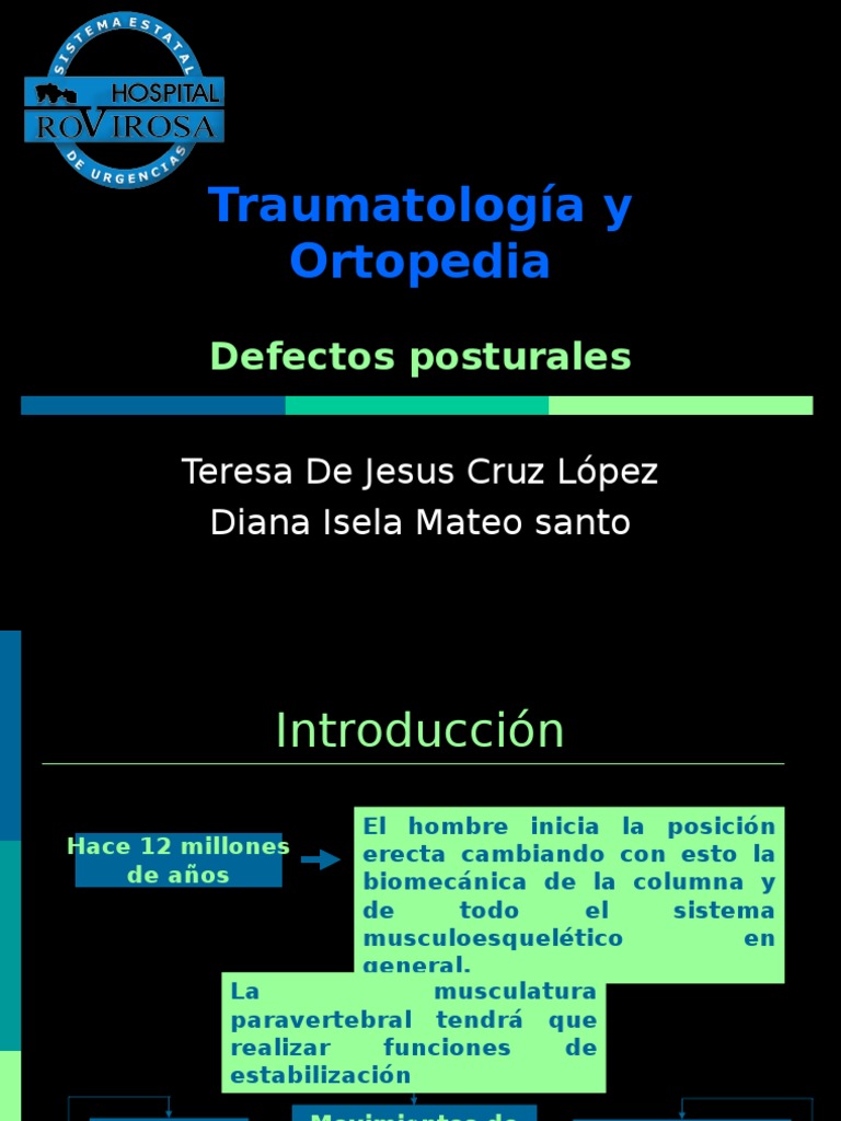 Defectos Posturales en Niños: Causas y Tratamiento | PDF | La columna ...