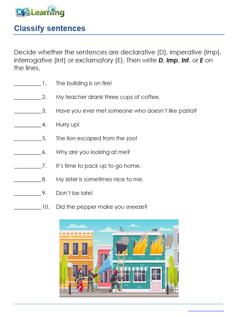 Grade 3 Classify Sentences Cua 2 | PDF