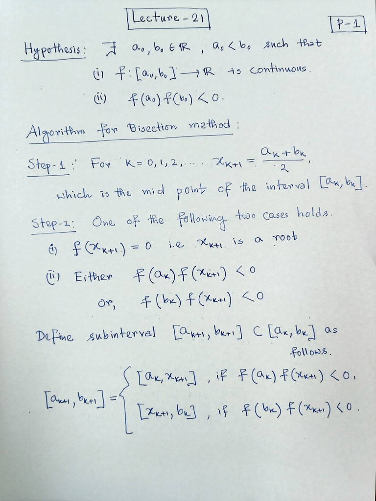 Bisection Method Explained | PDF | Teaching Methods & Materials