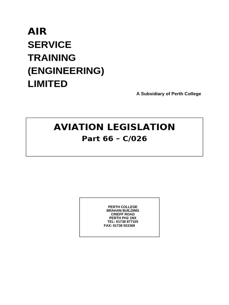 Mod 10 - Aviation Legislation | PDF