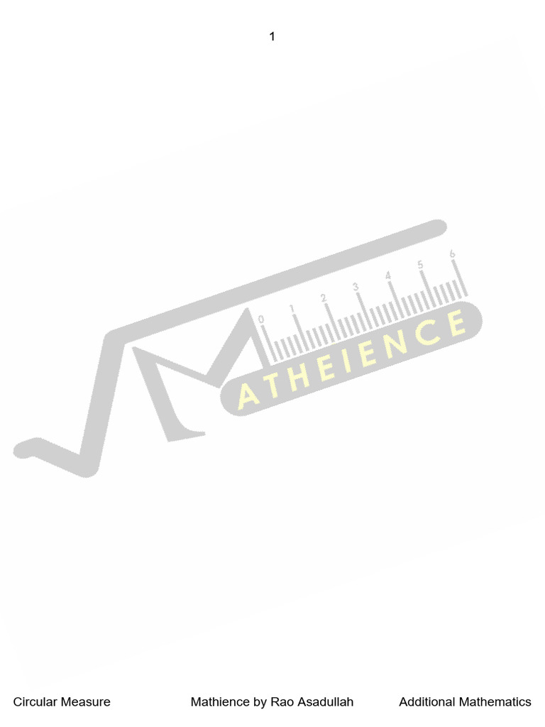 Circular Measure | PDF