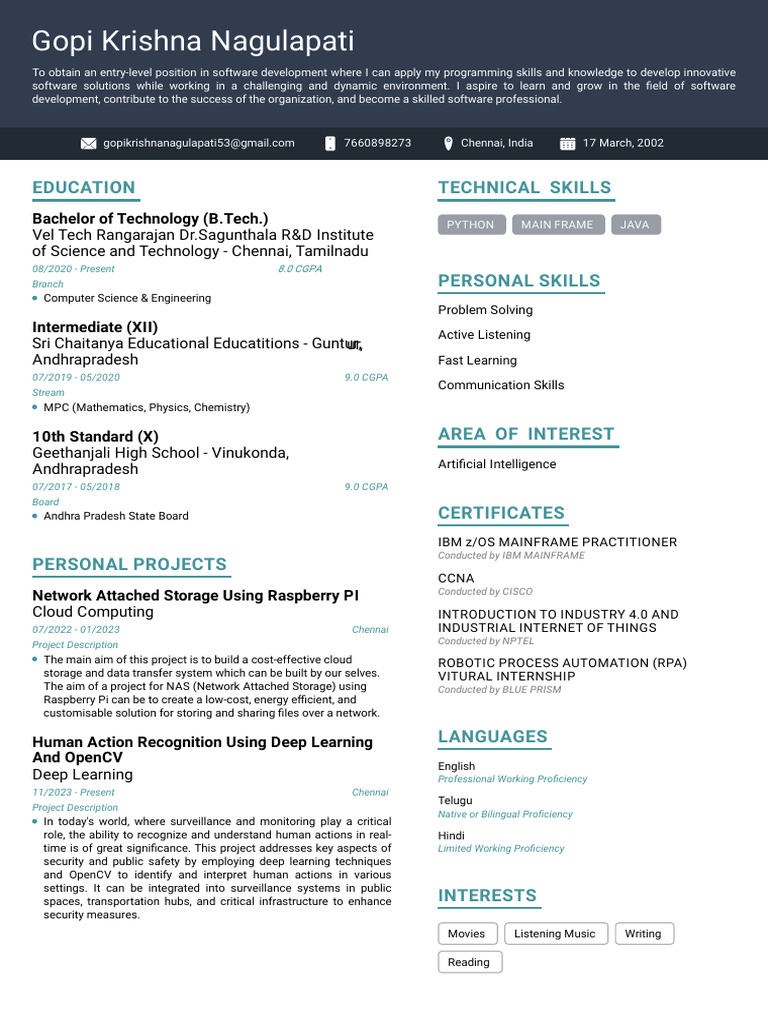 Gopi Updated Resume | PDF | Computing | Technology & Engineering