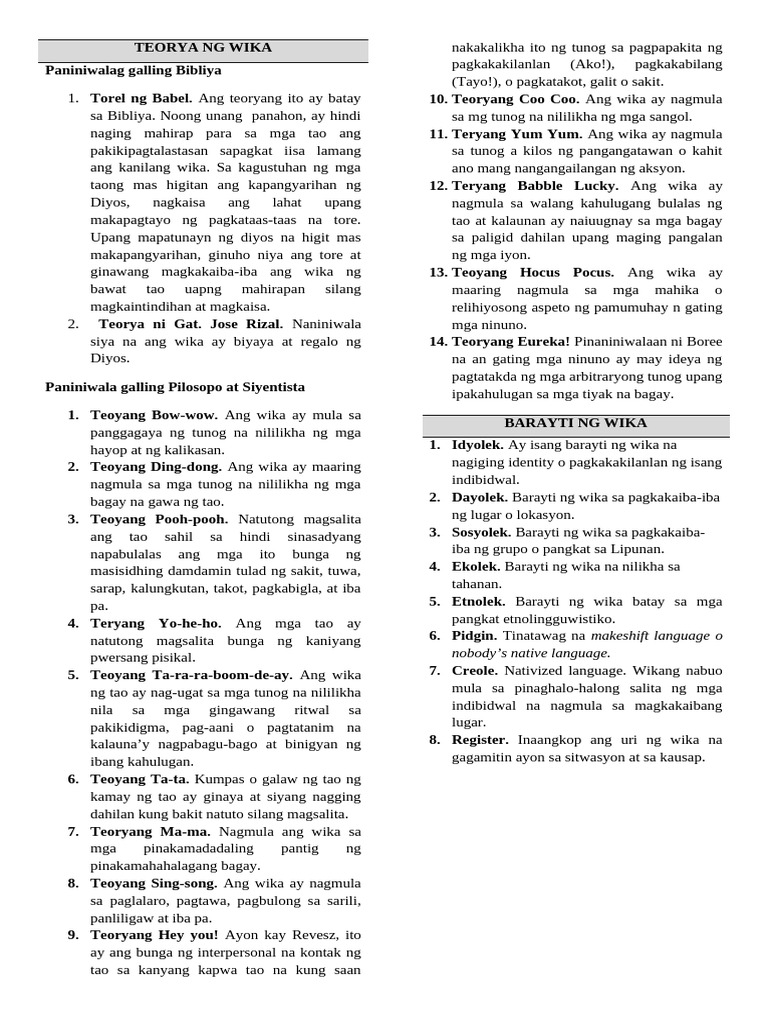 Advanced Filipino | PDF