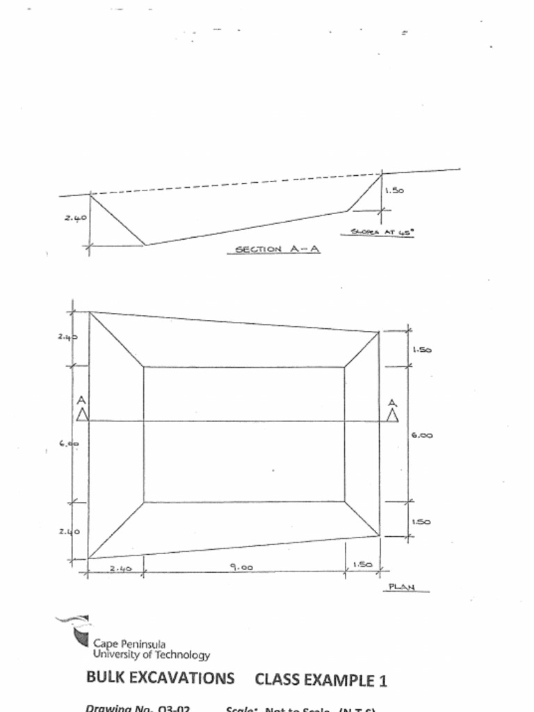 Bulk Excavation Example 1 | PDF