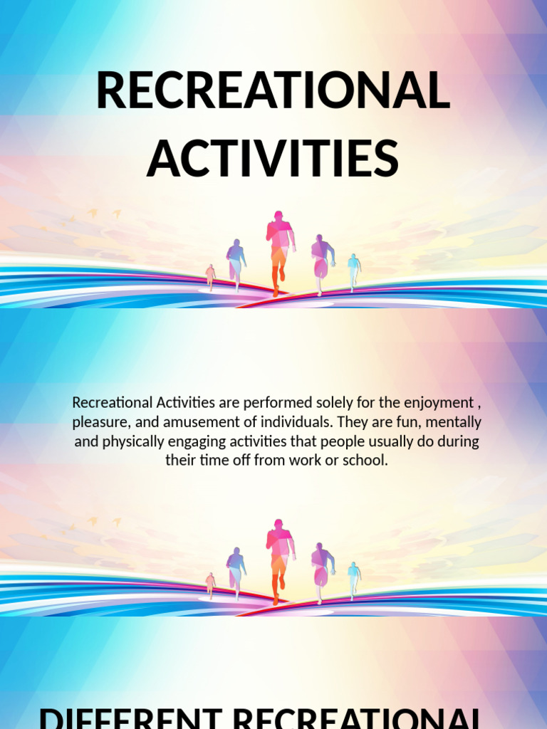 q3 12 Recreational Activities | PDF | Recreation | Swimming