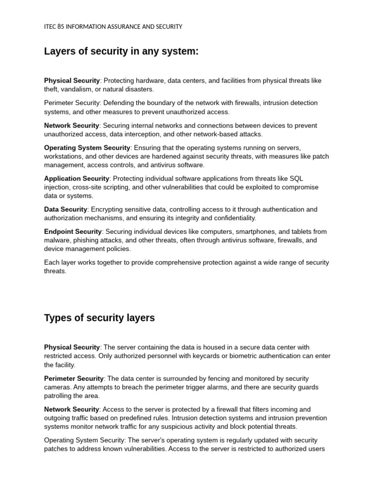 Layers of security | PDF