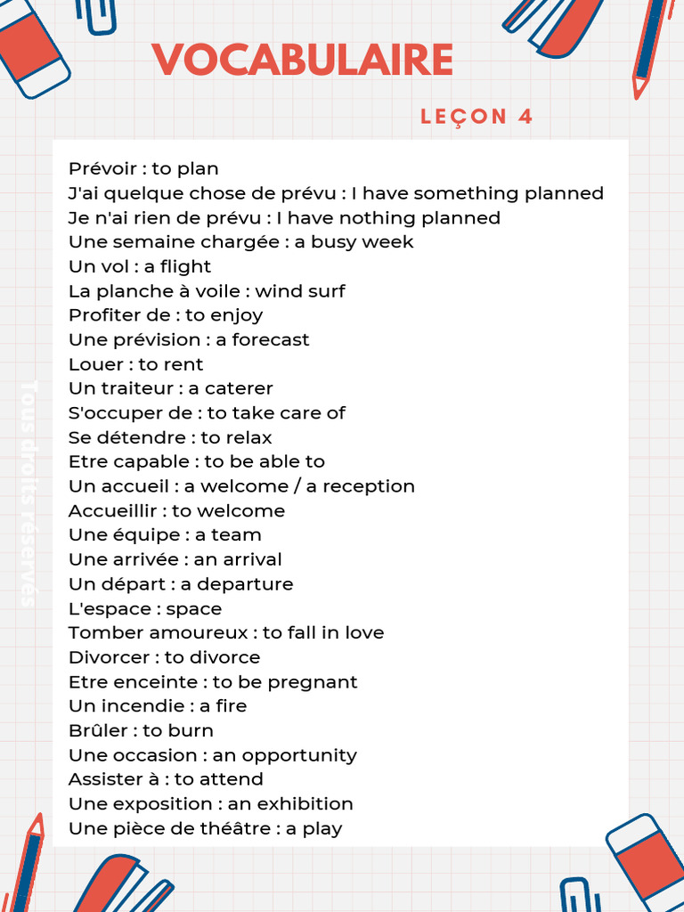 19 - Fiche-Vocabulaire-4 | PDF