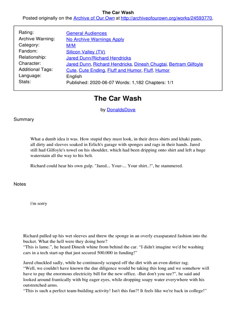 The Car Wash | PDF