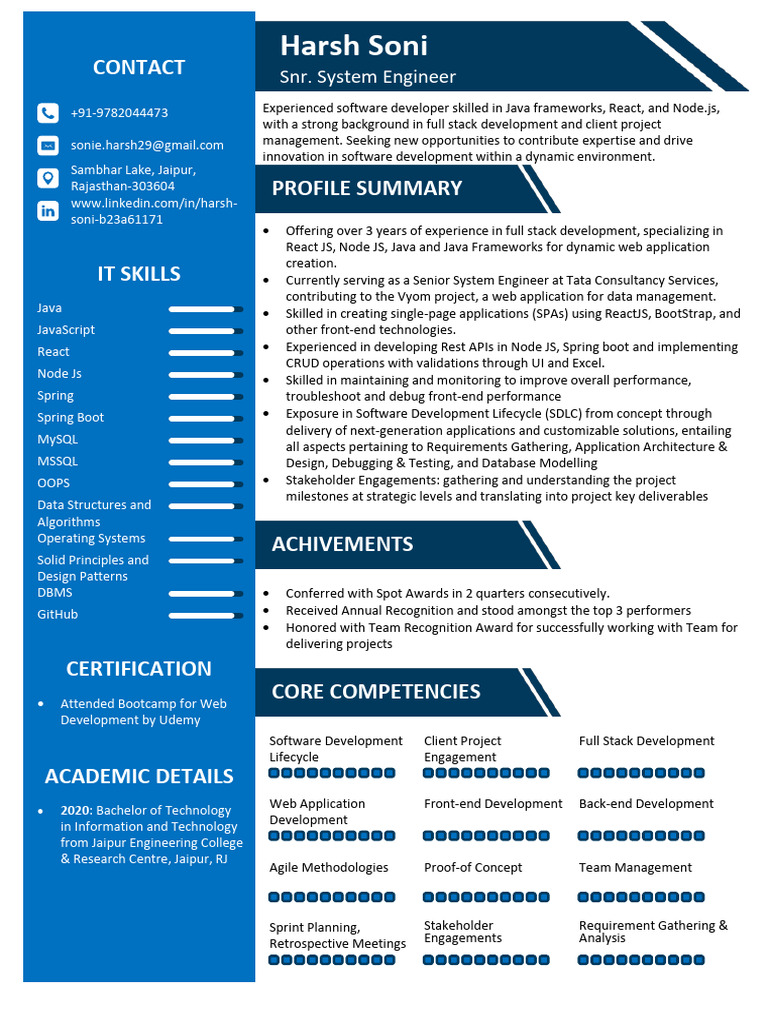 Harsh Soni Resume | PDF Harsh Soni Resume | PDF
