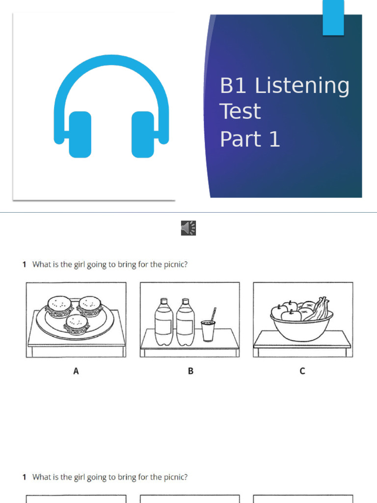 b1 Listening Test 149923 | PDF