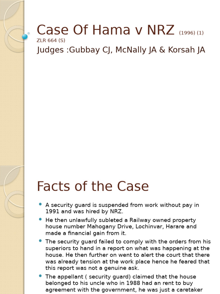 Case of Hama Presentation-1 | PDF | Common Law | Employment