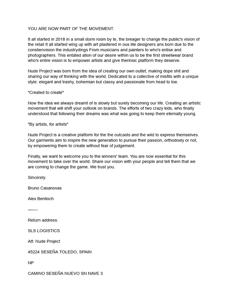 Letter D.paradise N Stuff Hgdu | PDF