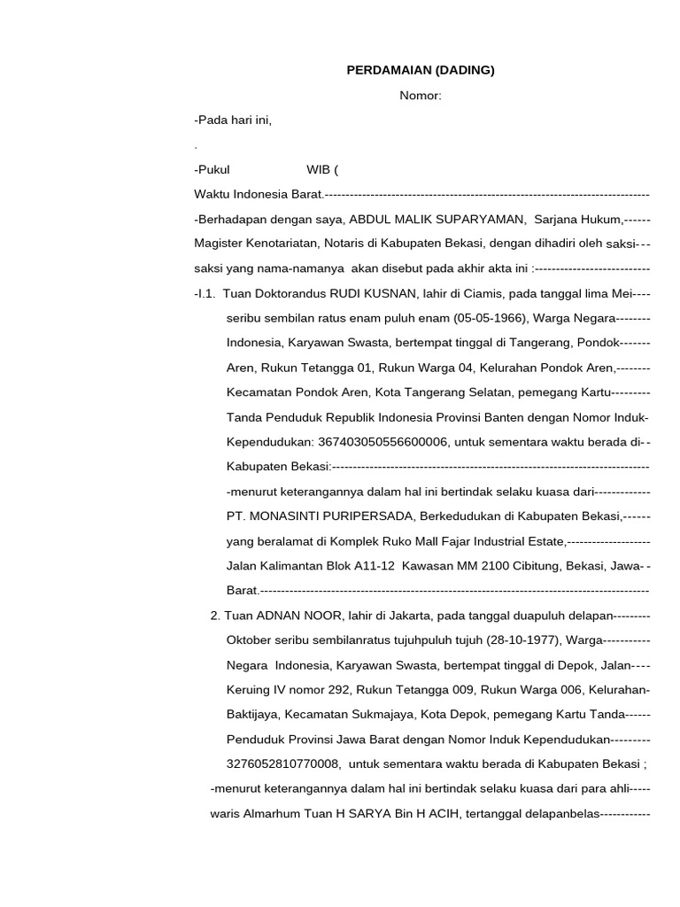 Juli - Dading - Pt. MPP Pupu | PDF