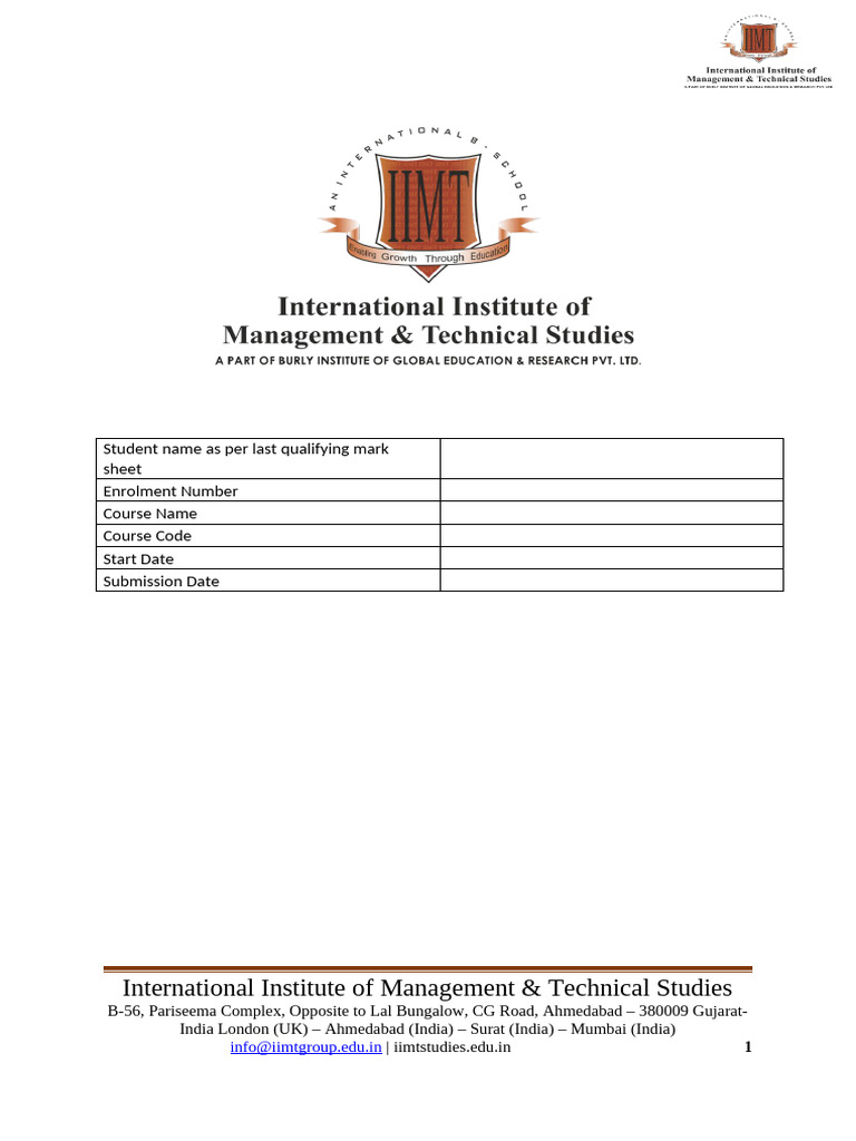 Business Case Study I | PDF