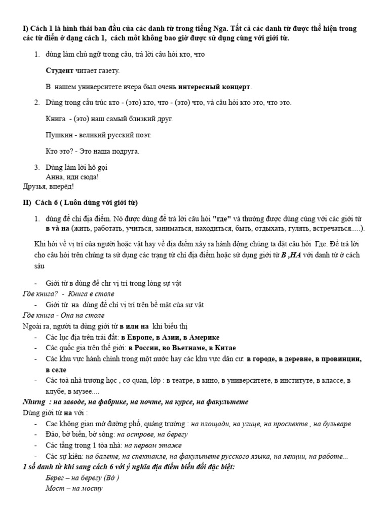 Y Nghia Co Ban Cua 6 Cach Trong Tnga | PDF