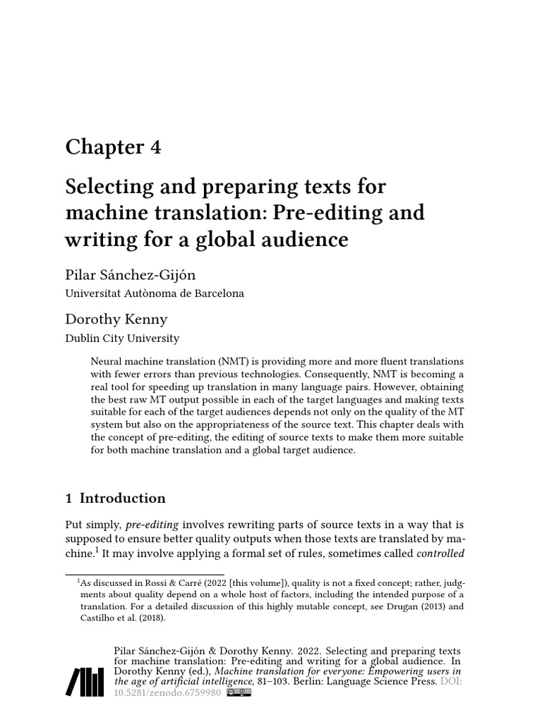 Pre-Editing 3 | PDF