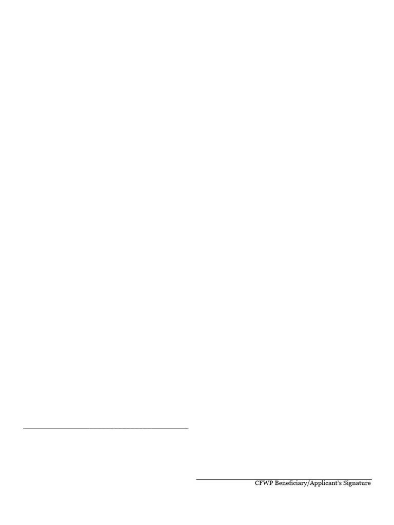 Cash-for-Work Application Form | PDF
