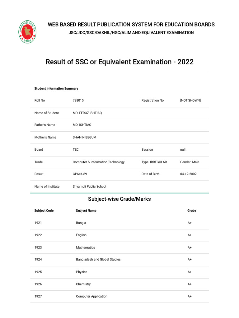 Web Based Result Publication System For Education Boards | PDF ...