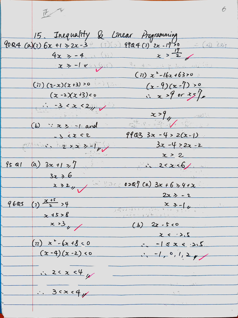Inequality & Linear Programming | PDF