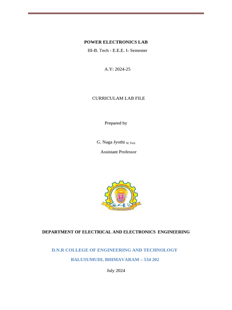 Pe Lab Manual r20 24 Updated | PDF