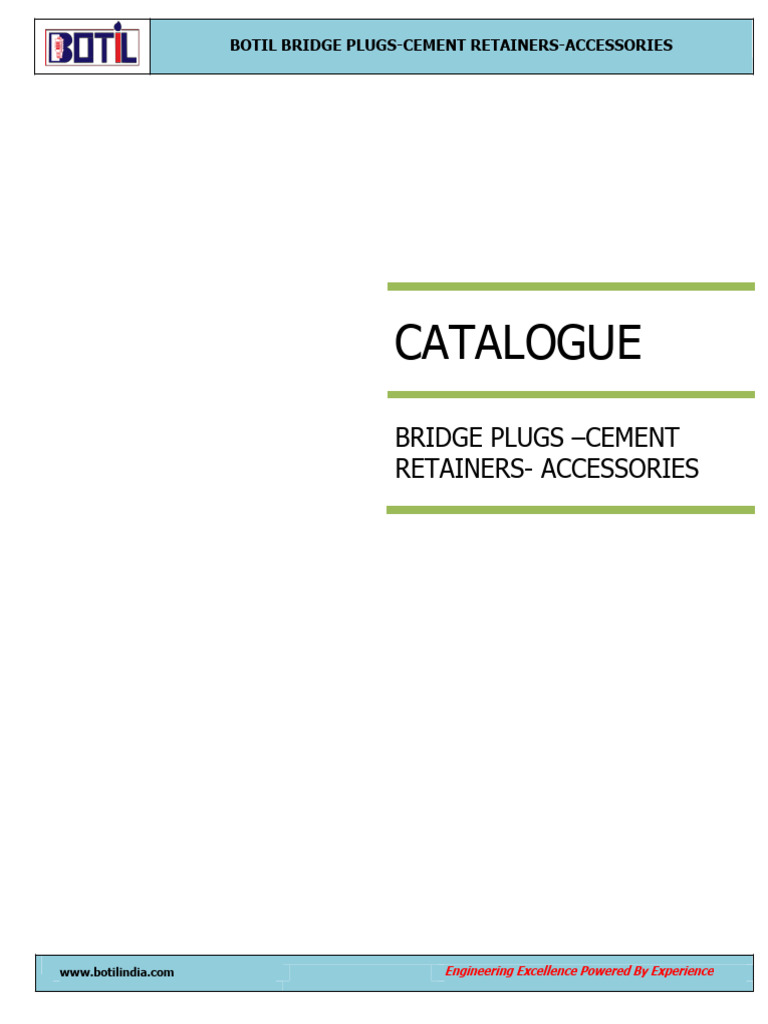 Bridge Plug Cement Retainer | PDF
