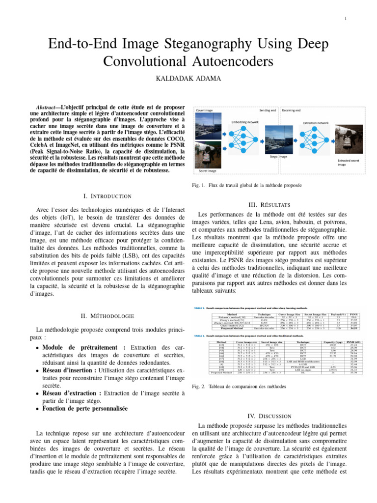 20 08 24 End To End Image Steganography Using Deep Convolutional | PDF