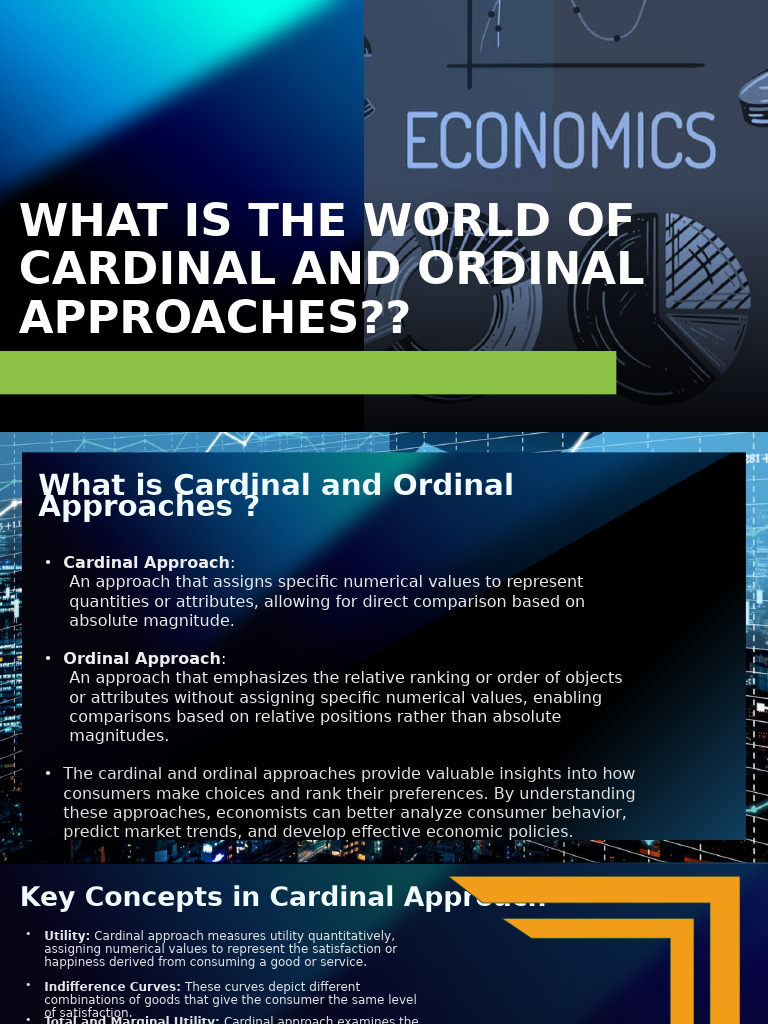 Cardinal and Ordinal Approach | PDF