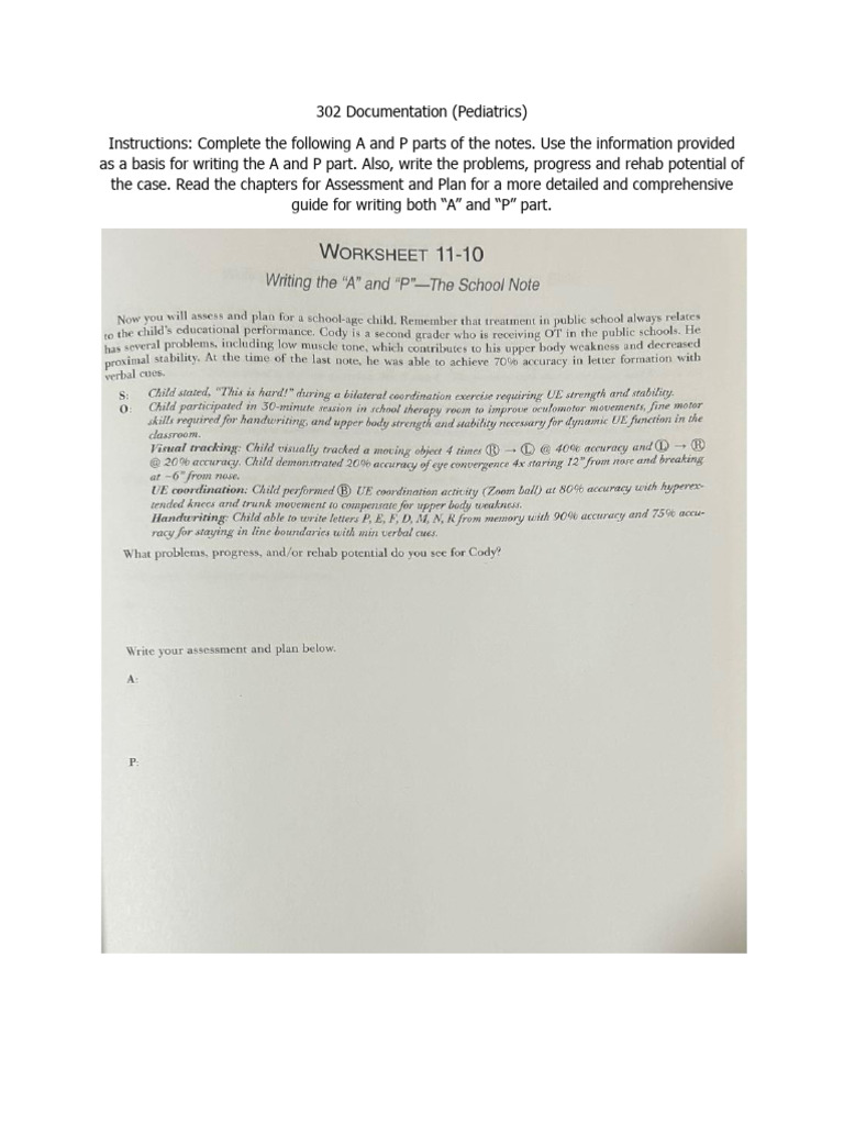 Individual Laboratory 302 Documentation Pediatricsdocx 1 Pdf 