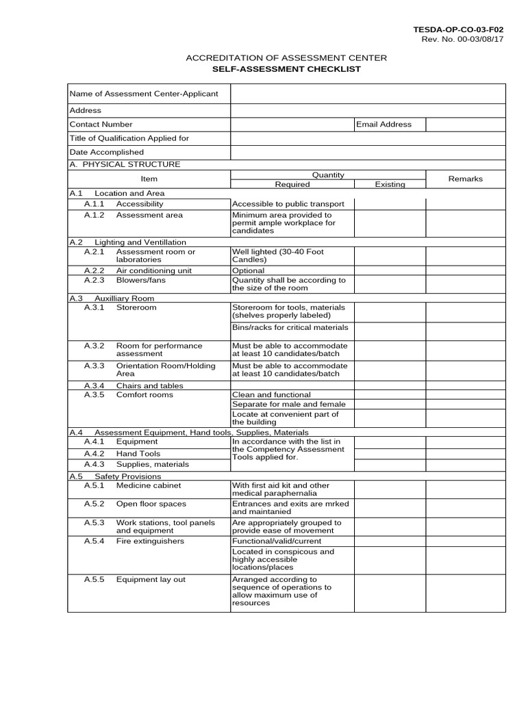 F04 - Checklist of Tools Equipment - ATS (Electrical Repair) | PDF
