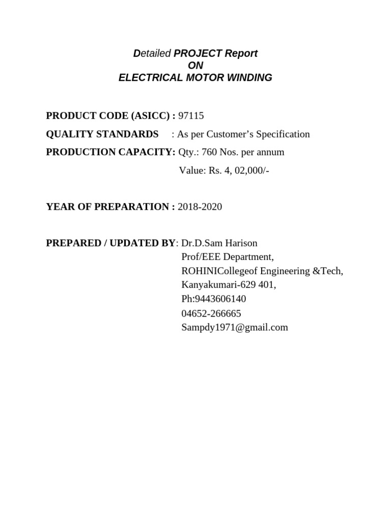 Motor Rewinding | PDF