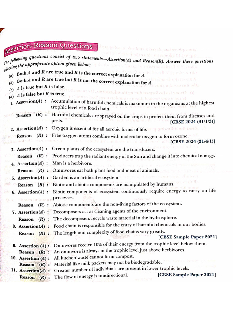 Our Environment PYQs | PDF