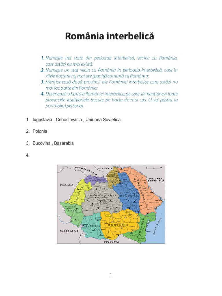 Romania Interbelica | PDF