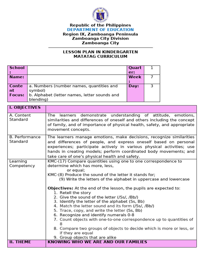 Q1-Week 7-Day 3-Matatag LP Final | PDF | Storytelling | Inquiry Based ...
