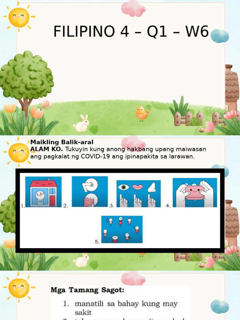 Filipino Q1 WK6 | PDF