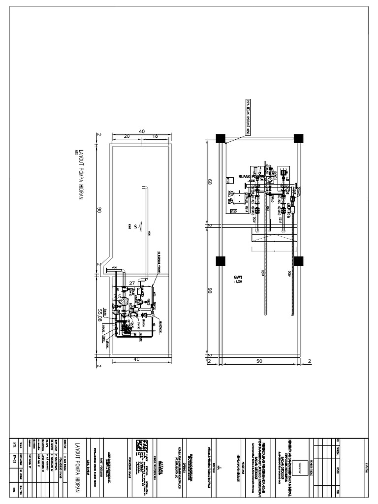 Layout Pompa Hidran | PDF
