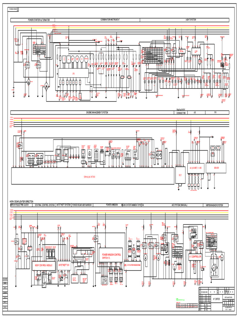 BYD F3 GL I Electrical Wiring Diagram | PDF
