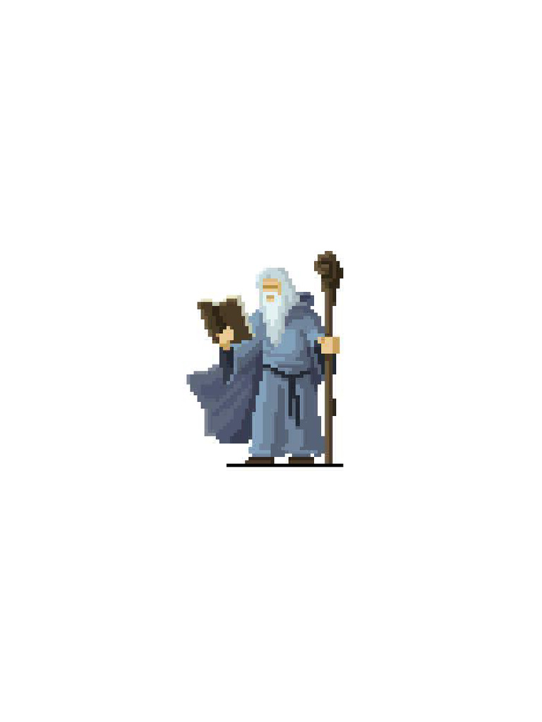 Wizard RPG Class Pixel Art | PDF