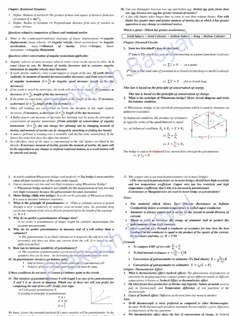 Physics Most Asked Questions | PDF