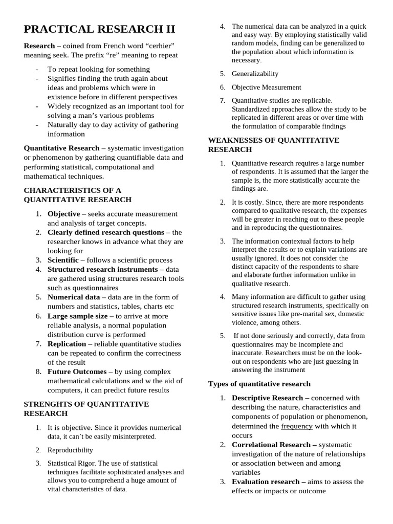 Understanding Quantitative Research Basics | PDF | Quantitative Research | Computers