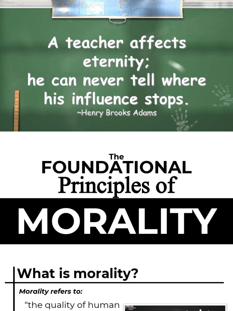 Lesson 2 - Morality and The Teacher | PDF