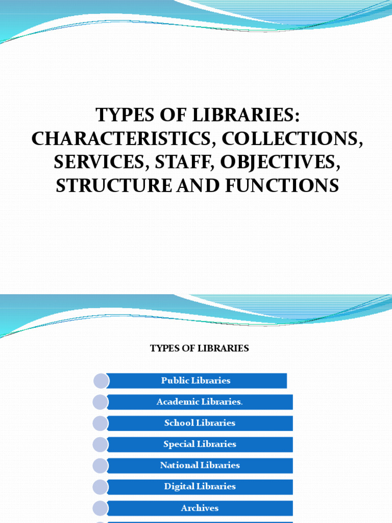 types of libraries | PDF