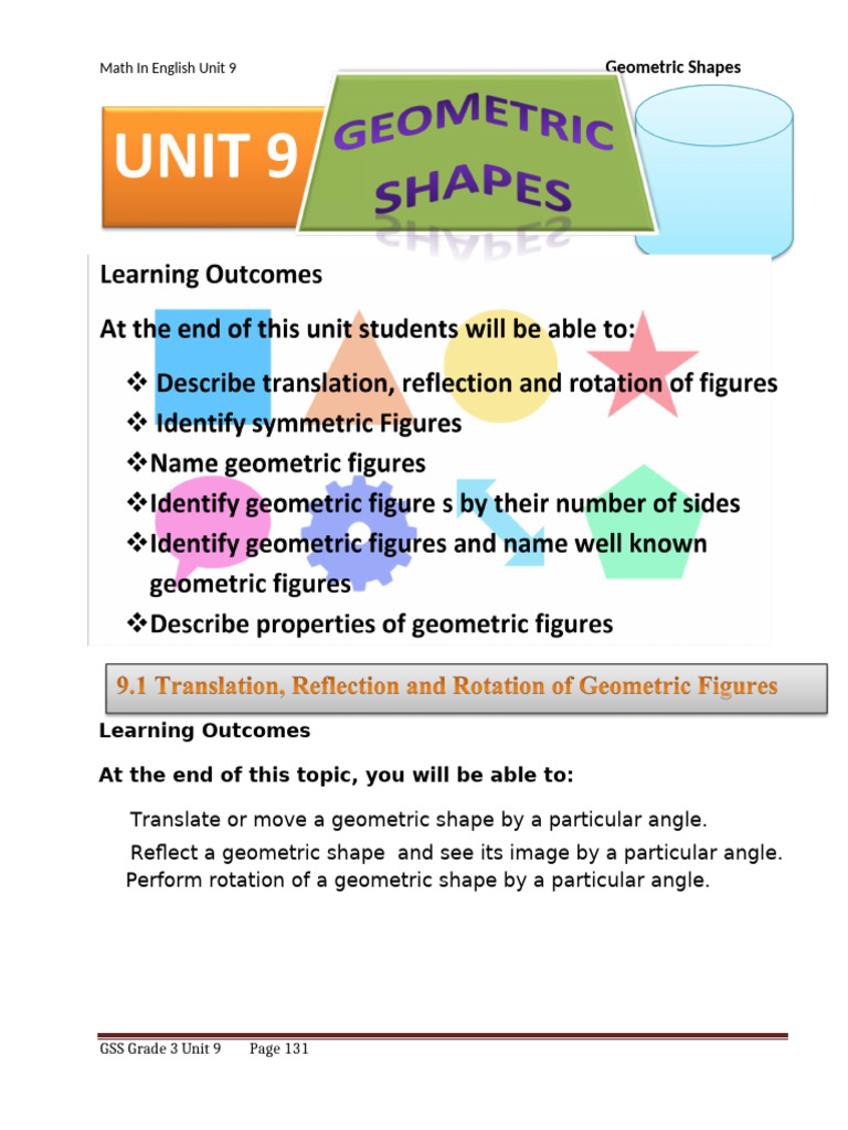 GR 3 Math Chapter 9 | PDF