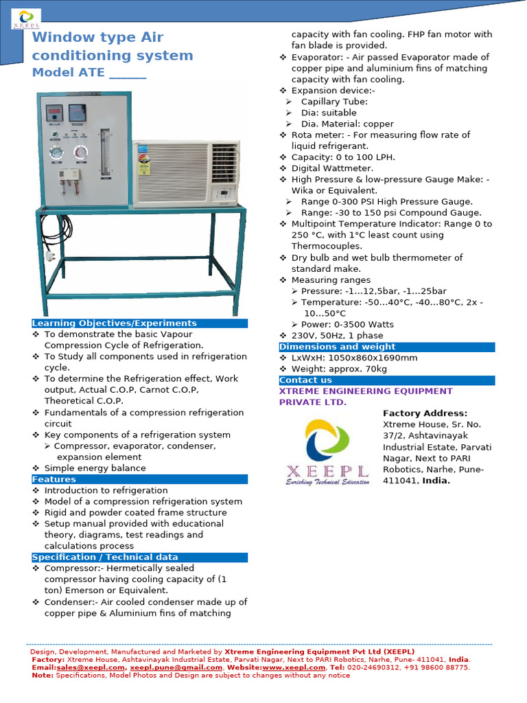 06.ATE _____ Window type Air conditioning system | PDF