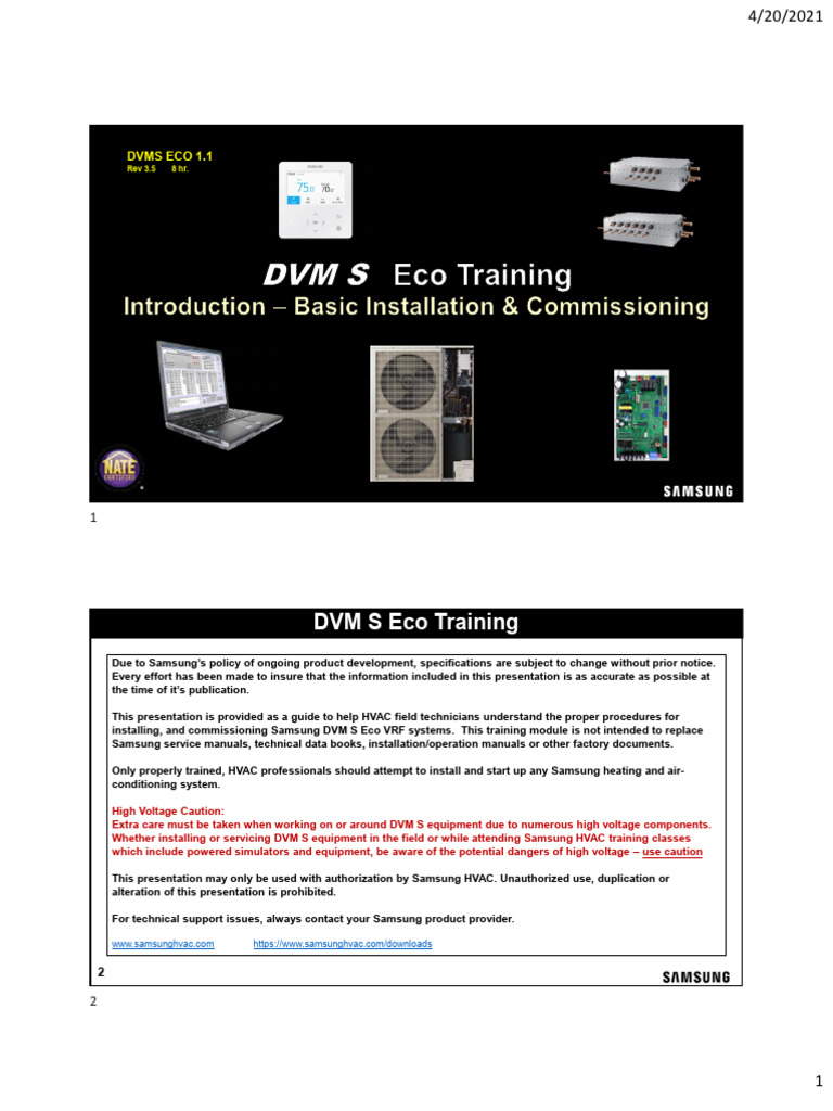 ECO11 Intro Install Comm Rev 35 | PDF