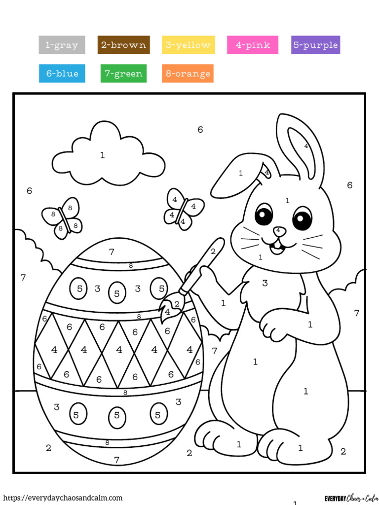 easter-color-by-number | PDF